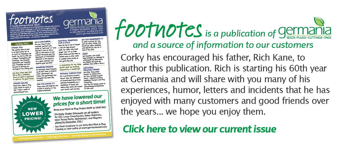 Germania Seed Company - ph: 800-380-4721
